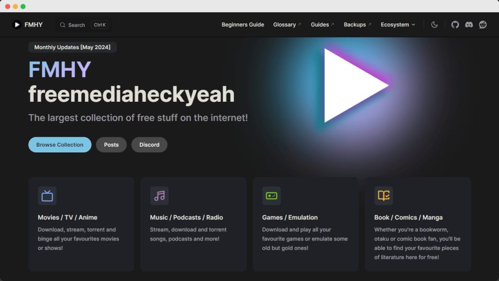 FMHY-互联网上最大的免费内容集合 | 瓜皮猪博客-免费网络资源分享