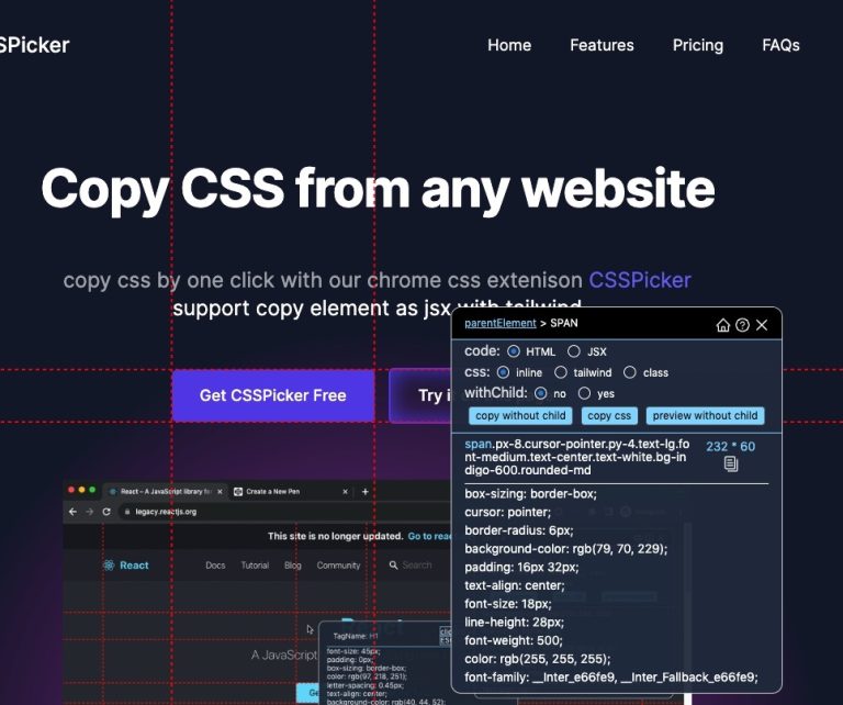 cssPicker-轻松复制任何网站的CSS样式 | 瓜皮猪博客-免费网络资源分享